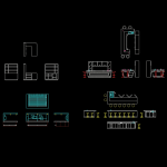 bar counter DWG CAD Block in AutoCAD, free download - freedwgfile