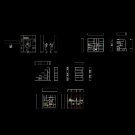 Bookshelf 2D DWG models, free CAD Block - freedwgfile