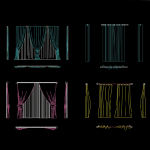 beautiful curtain DWG CAD Blocks, free download - freedwgfile
