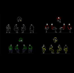 men sitting DWG CAD Blocks, free download - freedwgfile