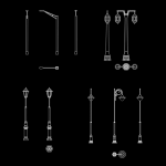 2D Street lights DWG, free CAD Blocks - freedwgfile