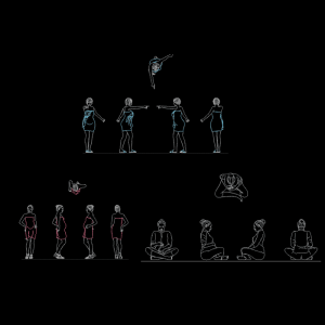 Pregnant Woman DWG, free CAD Blocks - freedwgfile