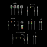 Traffic lights DWG, free CAD Blocks - freedwgfile