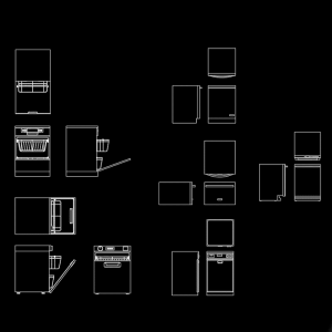 Washing Machine DWG, free download - freedwgfile